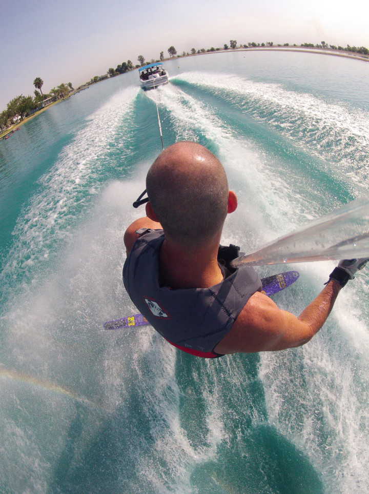 Free Water Ski Photos: Slalom Side Slide GoPro – Classic Water Skiing ...